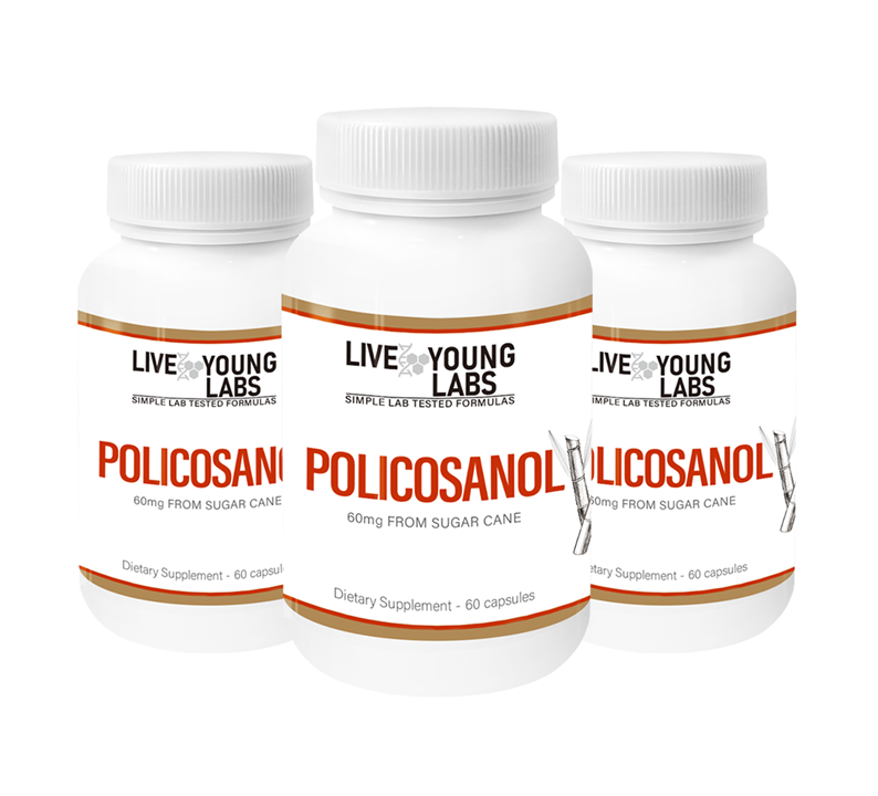 Policosanol 60mg - Cholesterol Level Control, 3 bottles (60 capsules ...